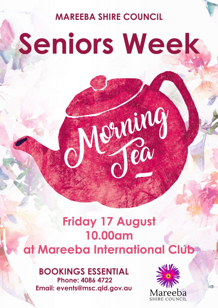 Seniors Week Morning Tea - Mareeba - Mareeba Shire Council