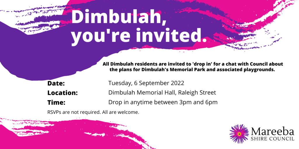 Dimbulah, you’re invited - Mareeba Shire Council