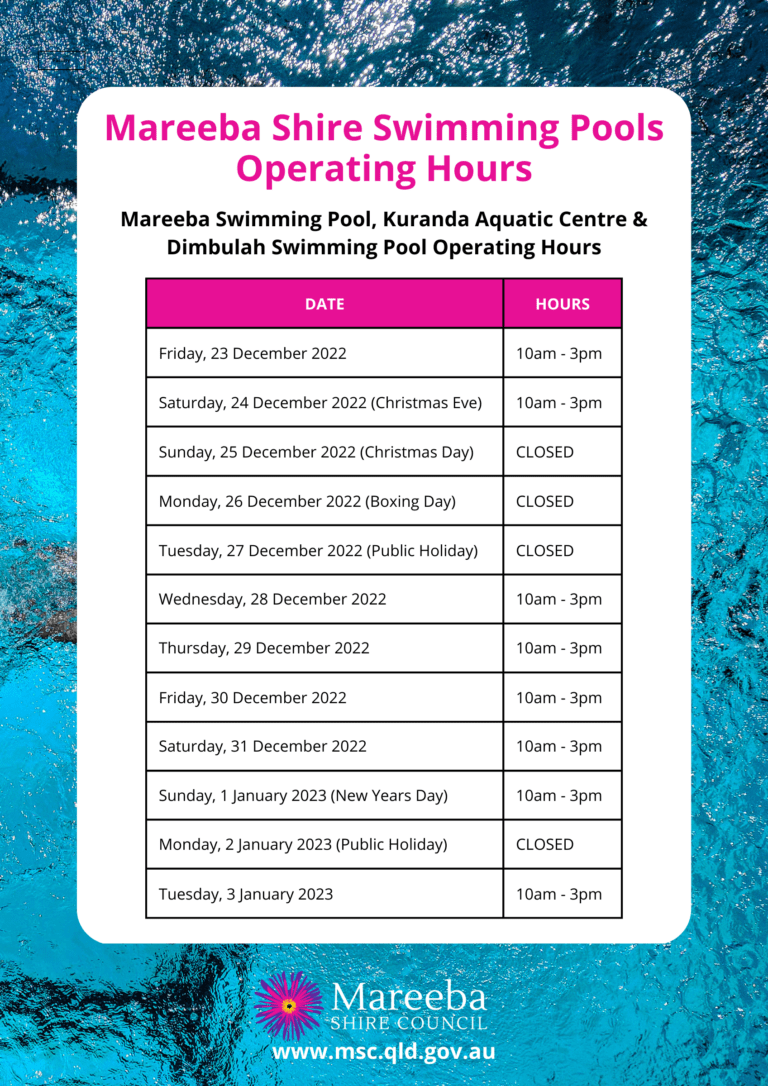 Swimming Pools - Mareeba Shire Council