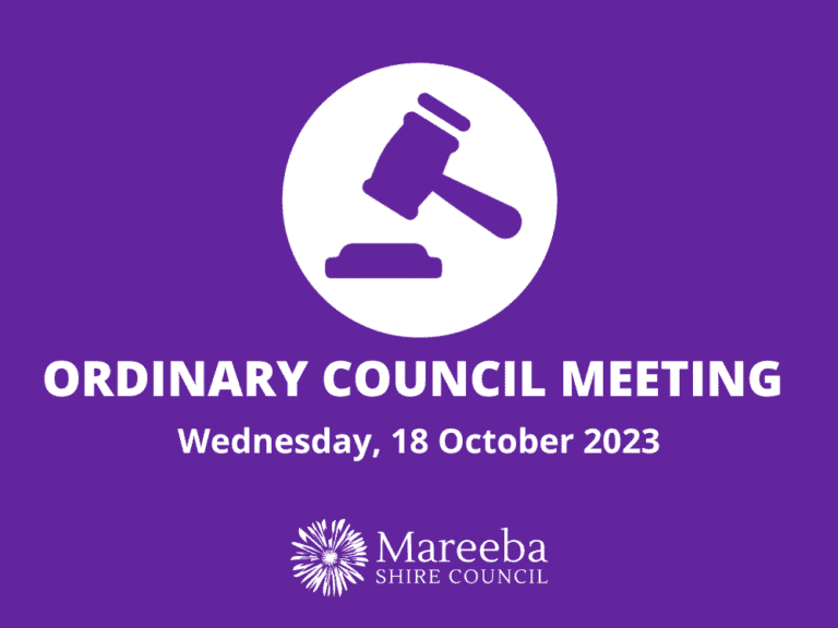 Ordinary Council Meeting October 2023 - Mareeba Shire Council