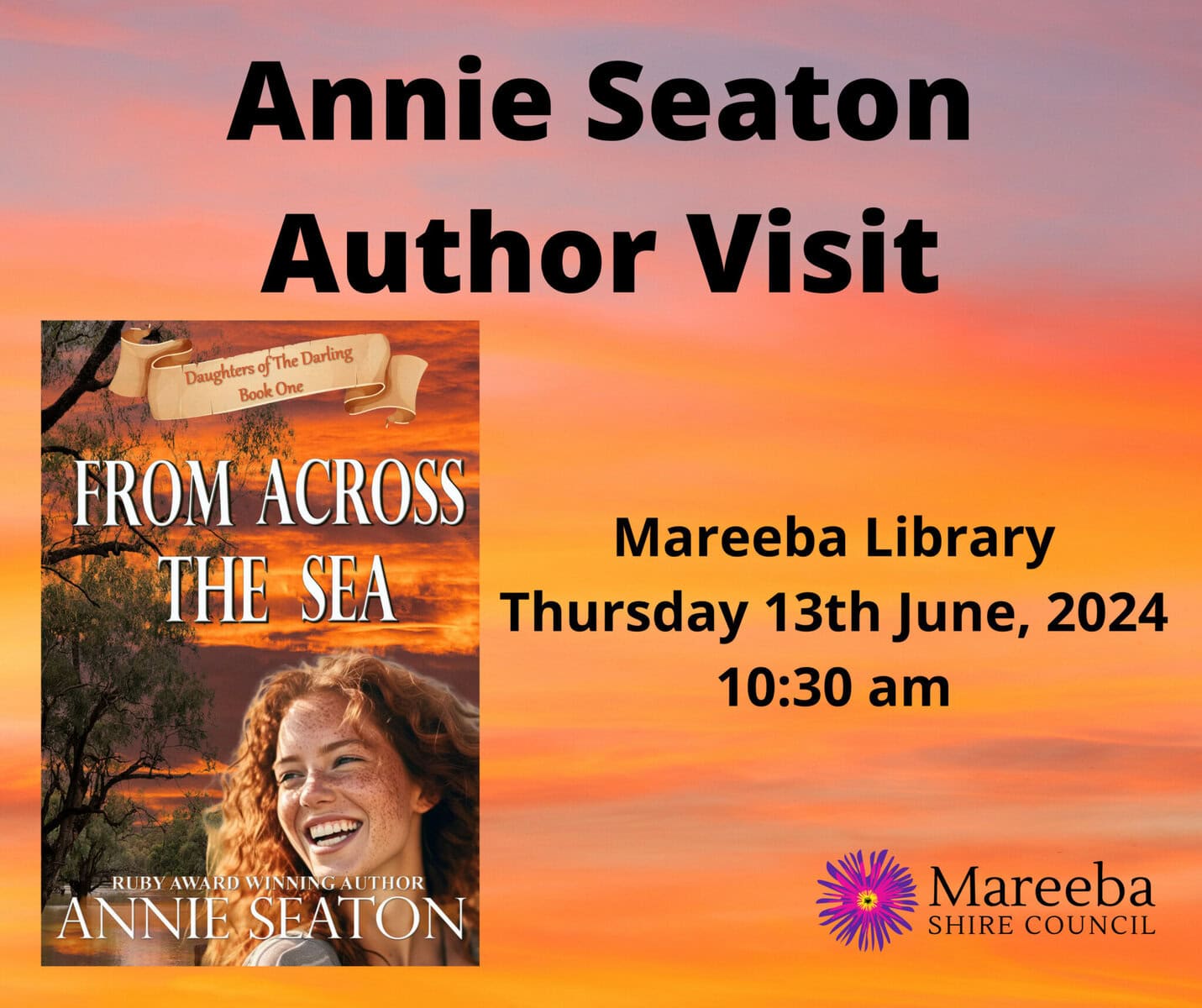 Author Annie Seaton at Mareeba Library - Mareeba Shire Council