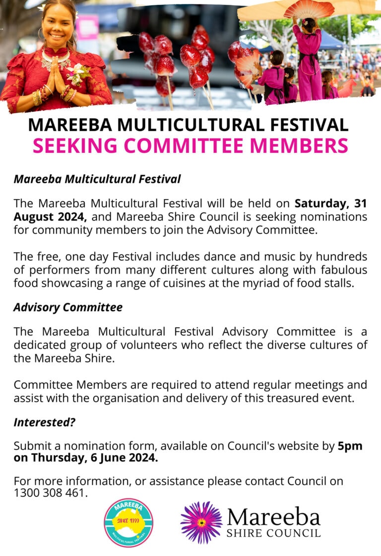 Mareeba Multicultural Festival Advisory Committee Nominations - Now ...