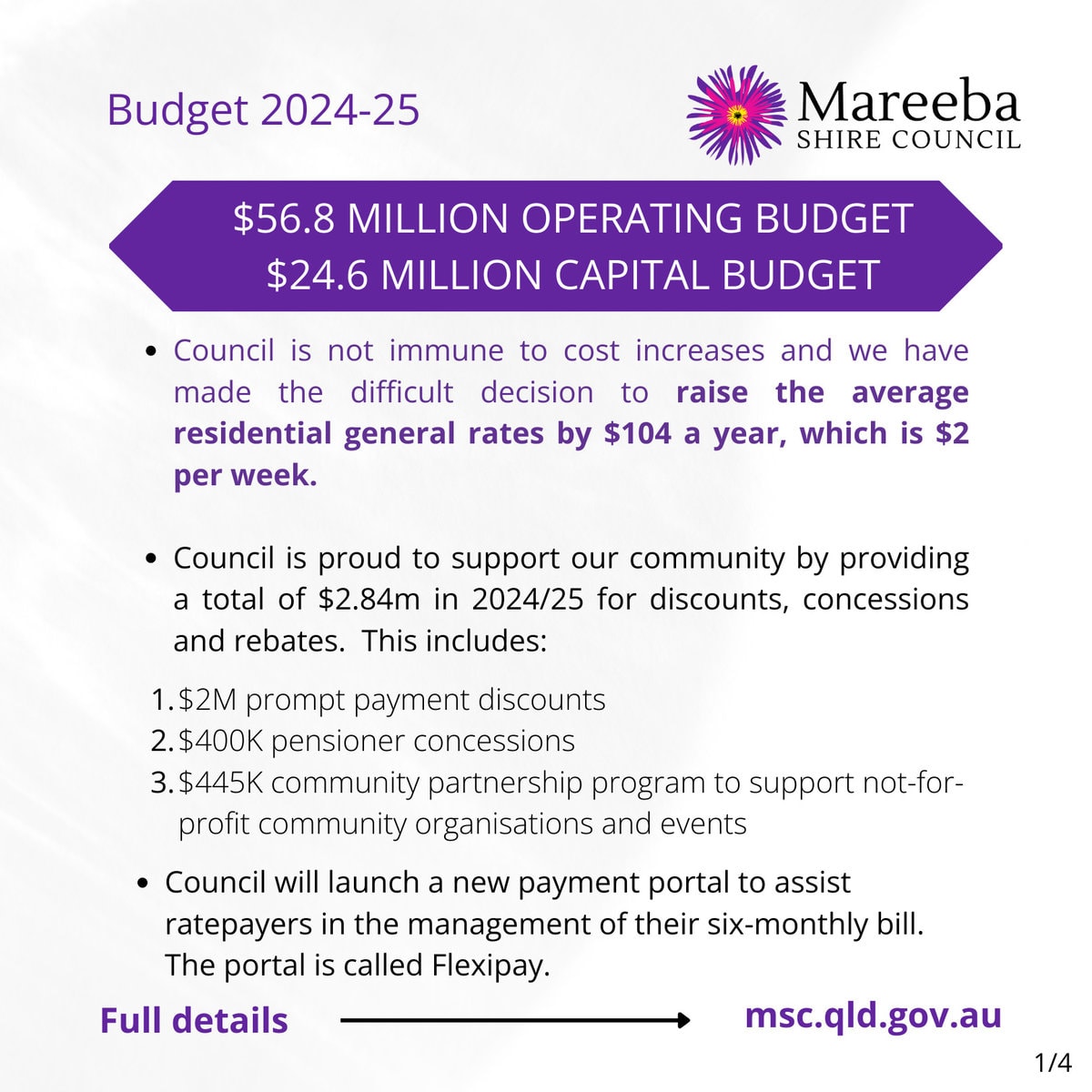 Budgets - Mareeba Shire Council